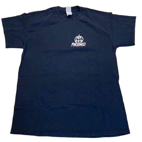 Gildan | Shirts | M Circle Logoman Kneeling Before Large Deity In ...